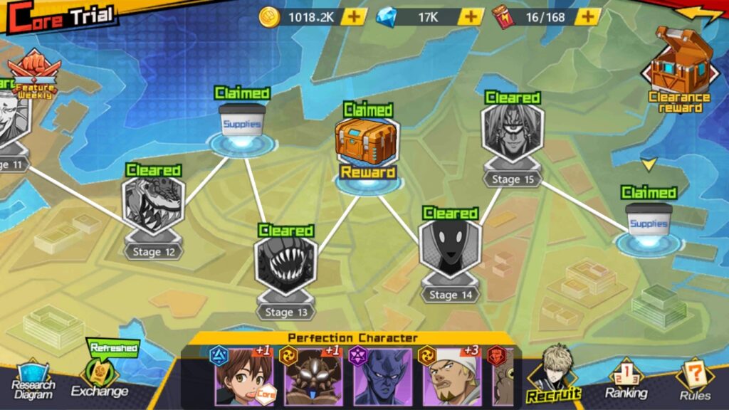 Core Trials - One Punch Man: The Strongest Tips