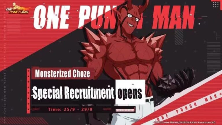 Monsterized Choze Rate-Up (Sep 2021) - One Punch Man: The Strongest Tips